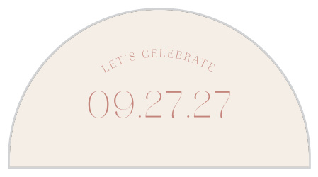Warm Glow Wedding Arch Invitations by Basic Invite