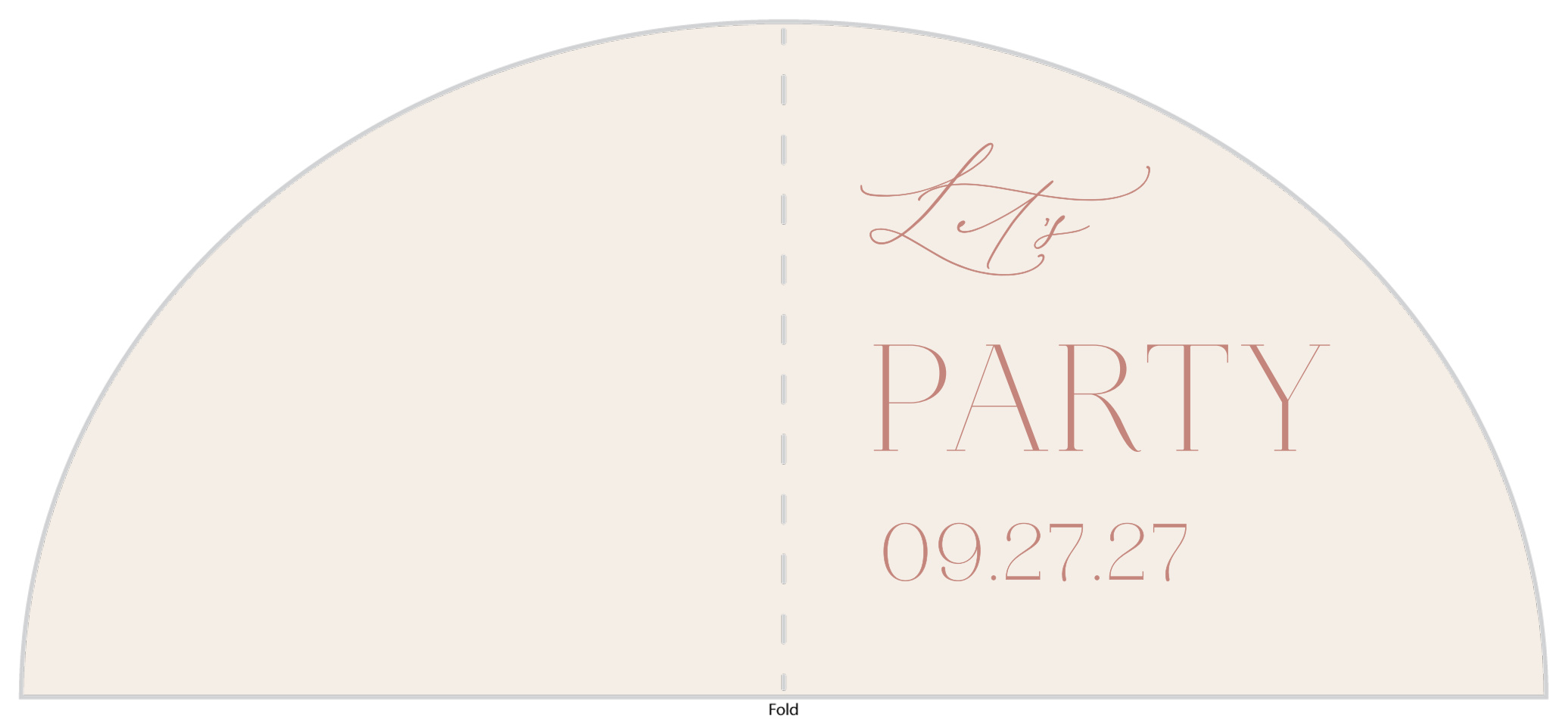 Warm Glow Wedding Arch Detail Cards by Basic Invite