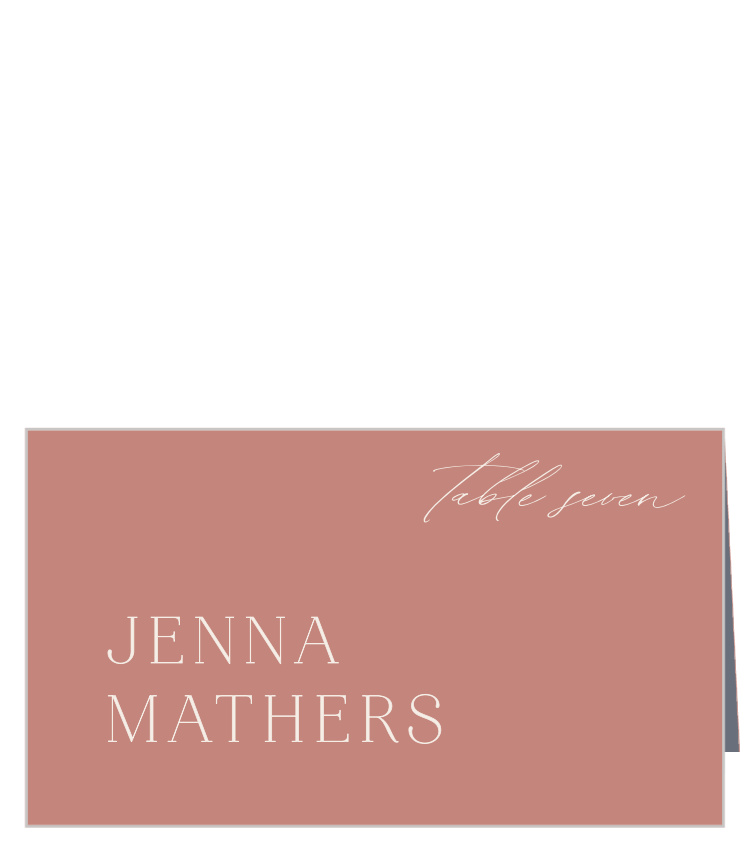 Warm Glow Wedding Arch Place Cards by Basic Invite