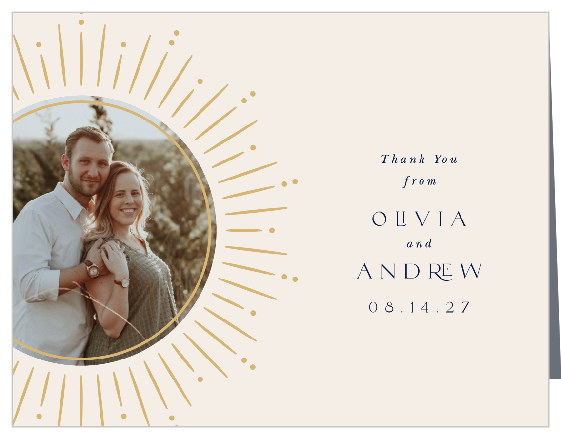 Celestial Stars Wedding Arch Thank You Cards by Basic Invite
