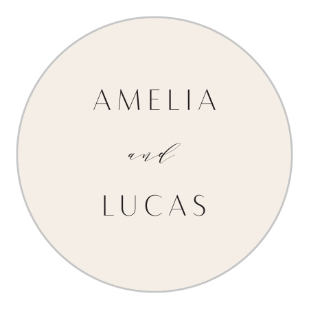 Wreath of Florals Wedding Arch Stickers by Basic Invite