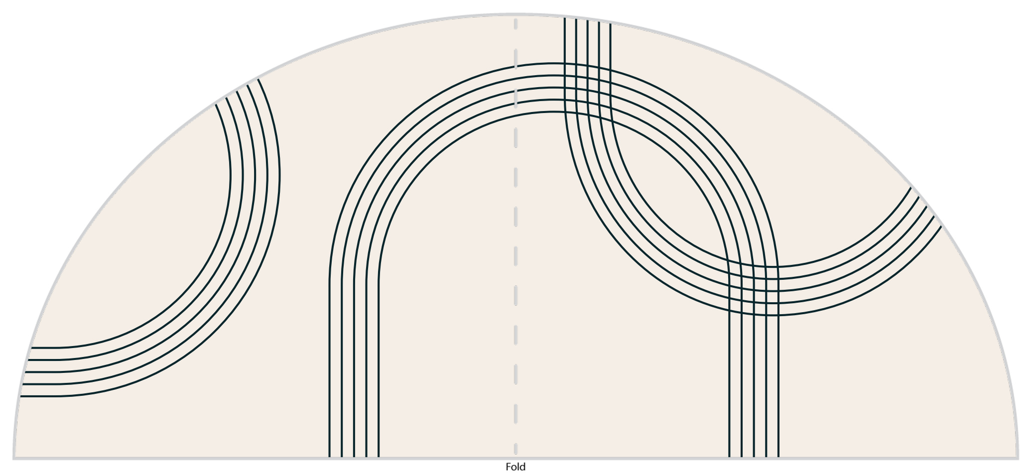 Modern Arches Wedding Arch Detail Cards by Basic Invite