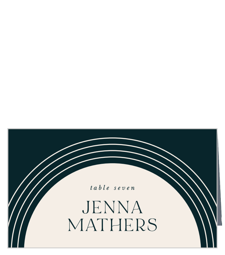 Modern Arches Wedding Arch Place Cards by Basic Invite
