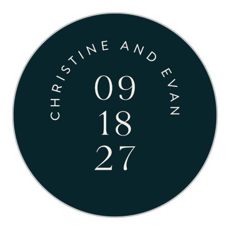 Modern Arches Wedding Arch Stickers by Basic Invite