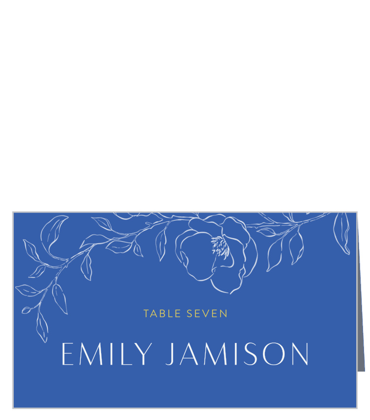 Summer Magnolias Wedding Arch Place Cards by Basic Invite