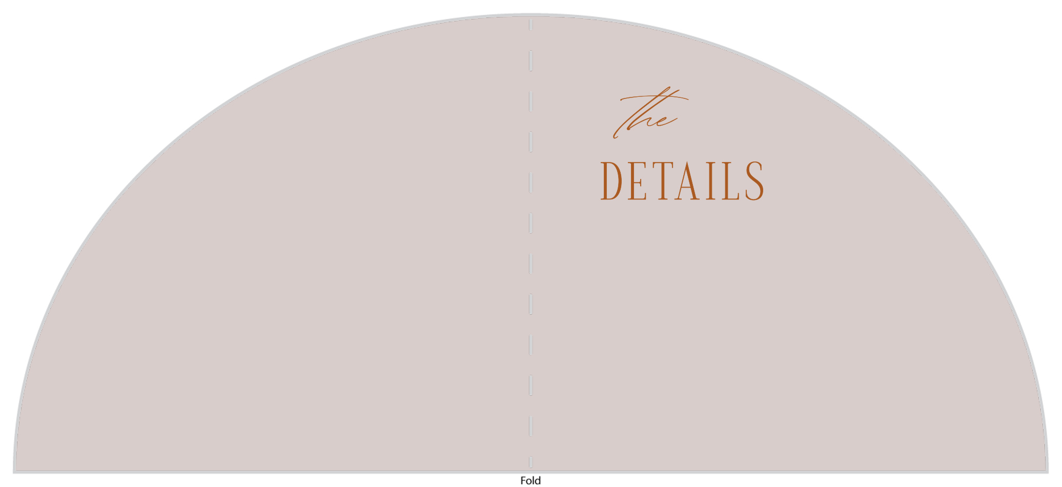 Type Arch Wedding Arch Detail Cards by Basic Invite