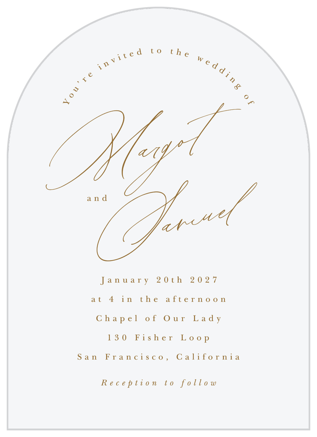 Favorite Photo Wedding Arch Invitations by Basic Invite