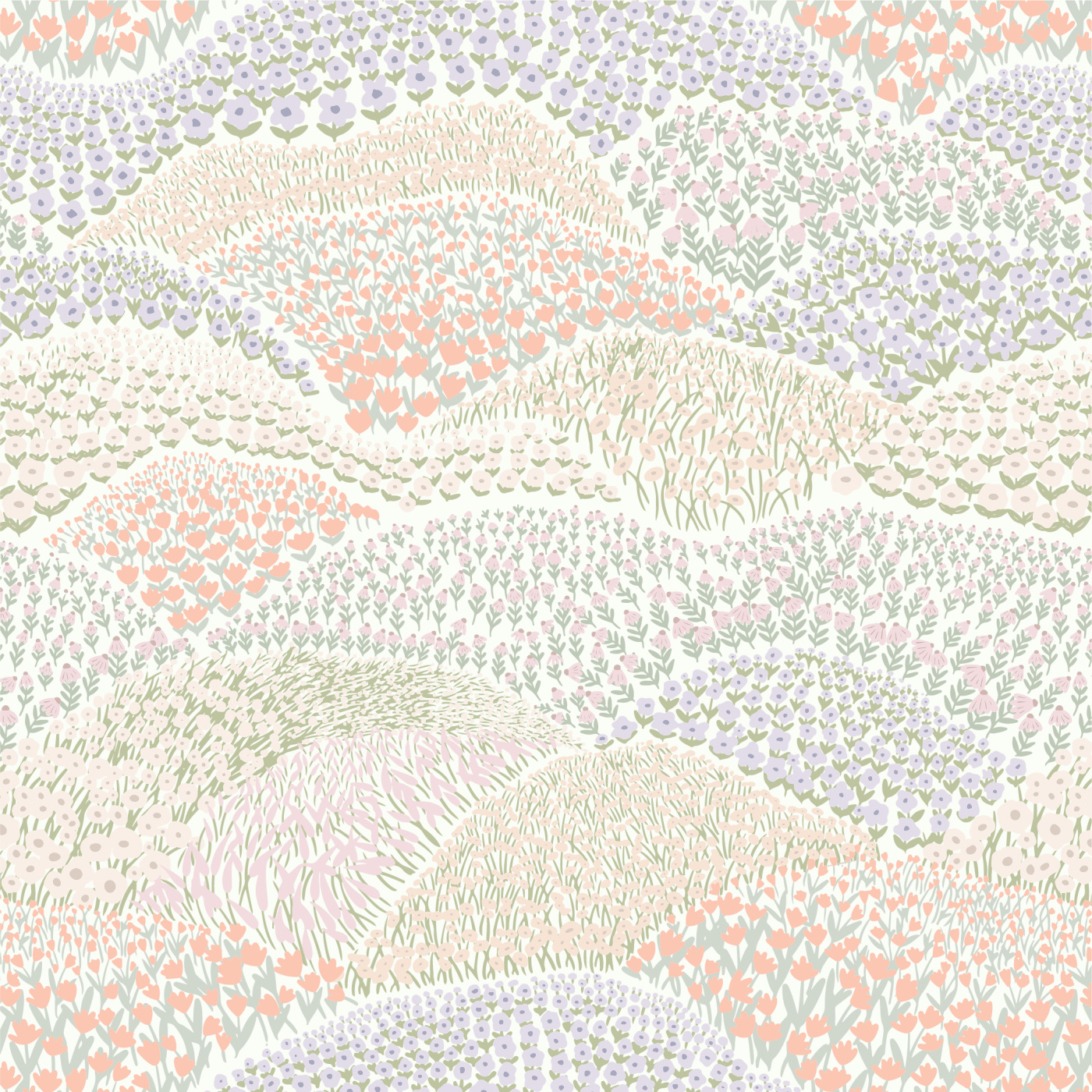 Pastel Meadow Peel And Stick Removable Wallpaper | Love vs. Design