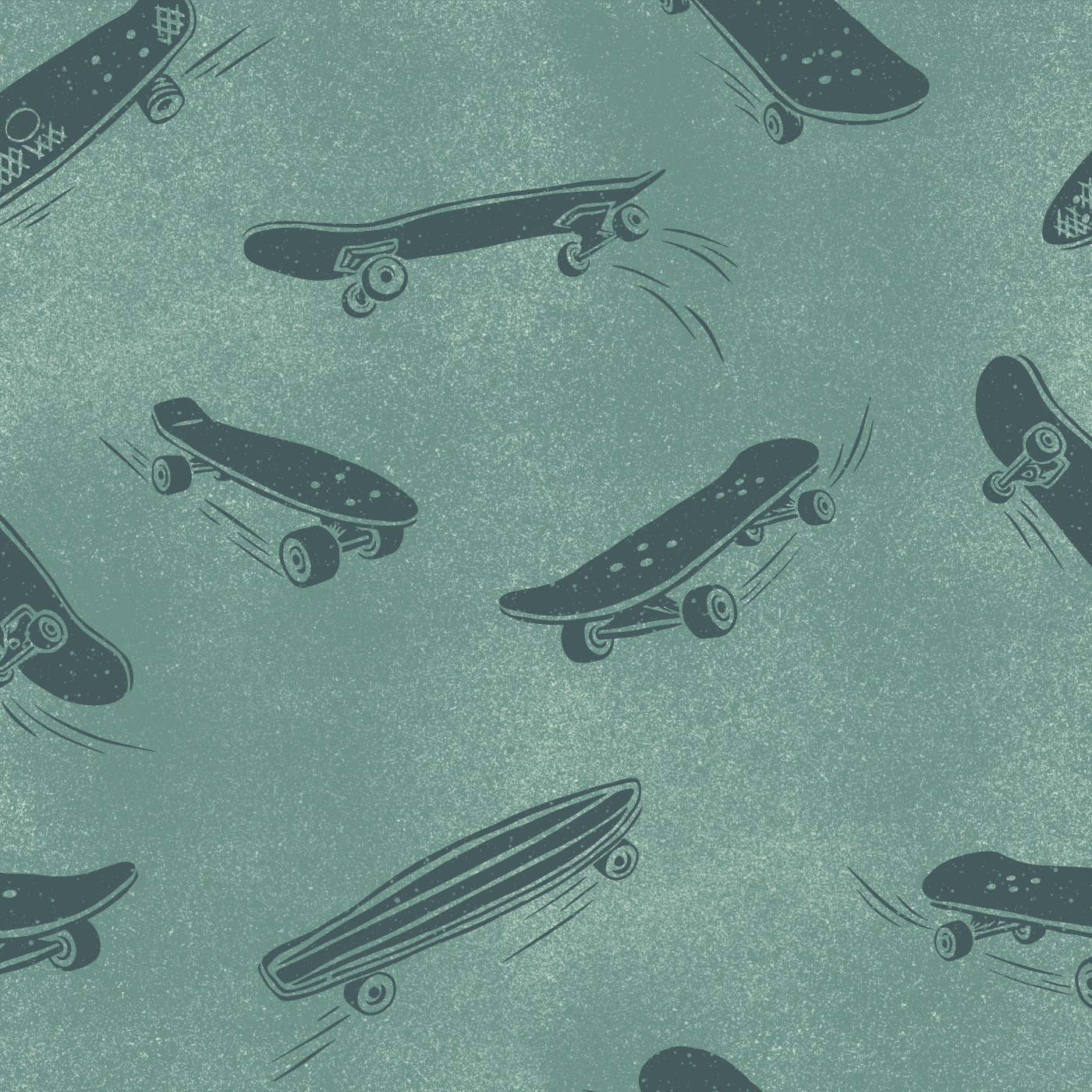 Skateboard Sesh Peel And Stick Removable Wallpaper | Love vs. Design