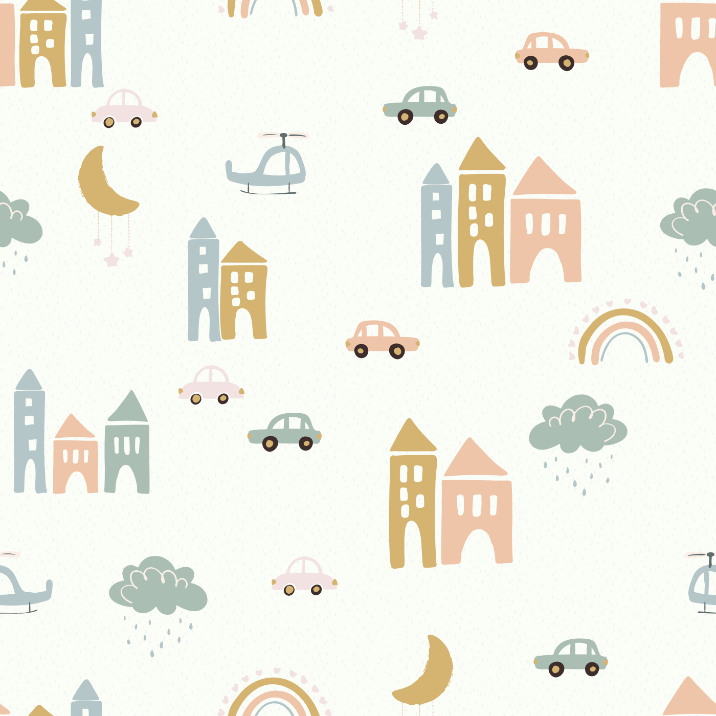 Fancy Town Peel And Stick Removable Wallpaper | Love vs. Design