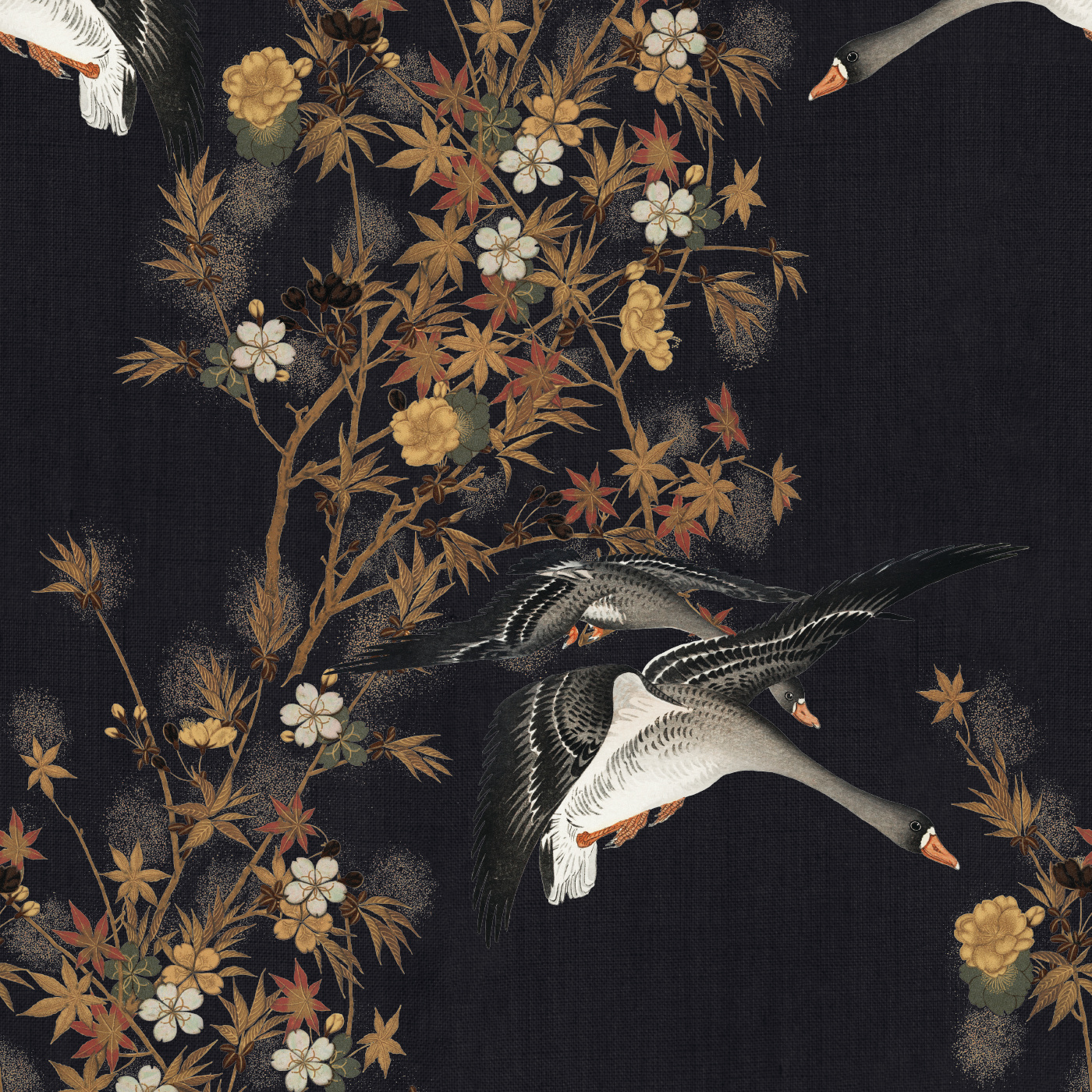Ducks at Night Peel And Stick Removable Wallpaper | Love vs. Design