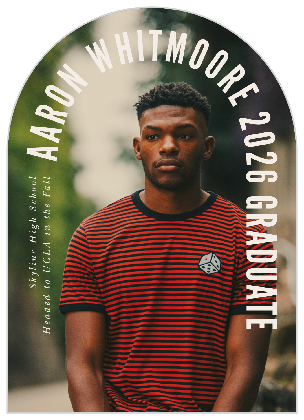 Well Rounded Arched Graduation Announcements by Basic Invite