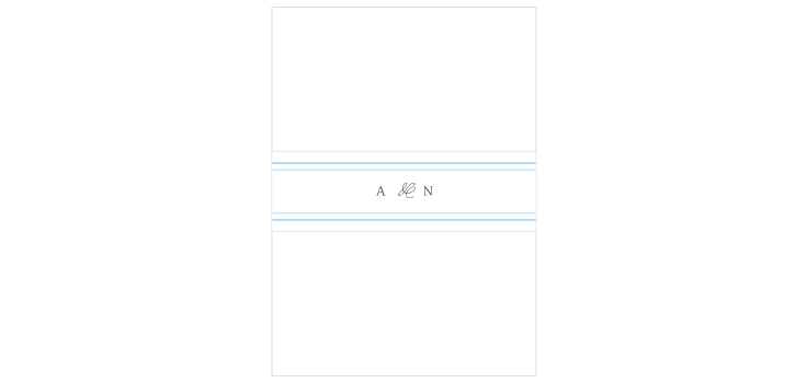 Soft Bevel Wedding Belly Bands by Basic Invite