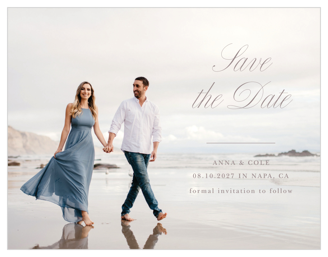 Scripty Monogram Wedding Arch Save the Date Magnets by Basic Invite