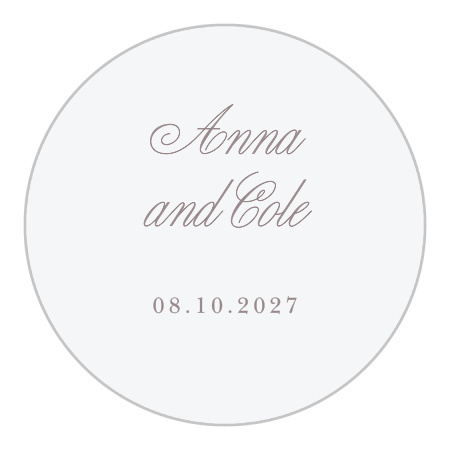 Scripty Monogram Wedding Arch Stickers by Basic Invite