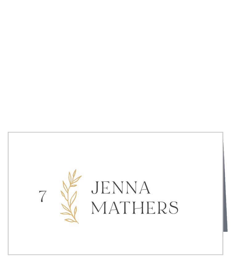 Sweet Initials Wedding Arch Place Cards by Basic Invite