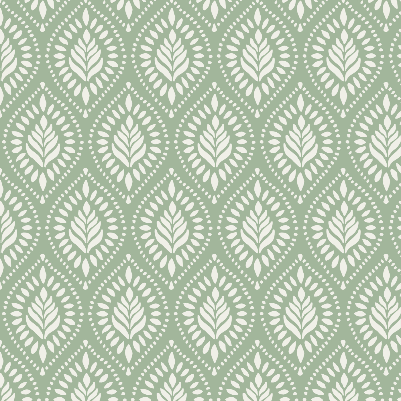 Block Print Leaves Peel And Stick Removable Wallpaper | Love vs. Design