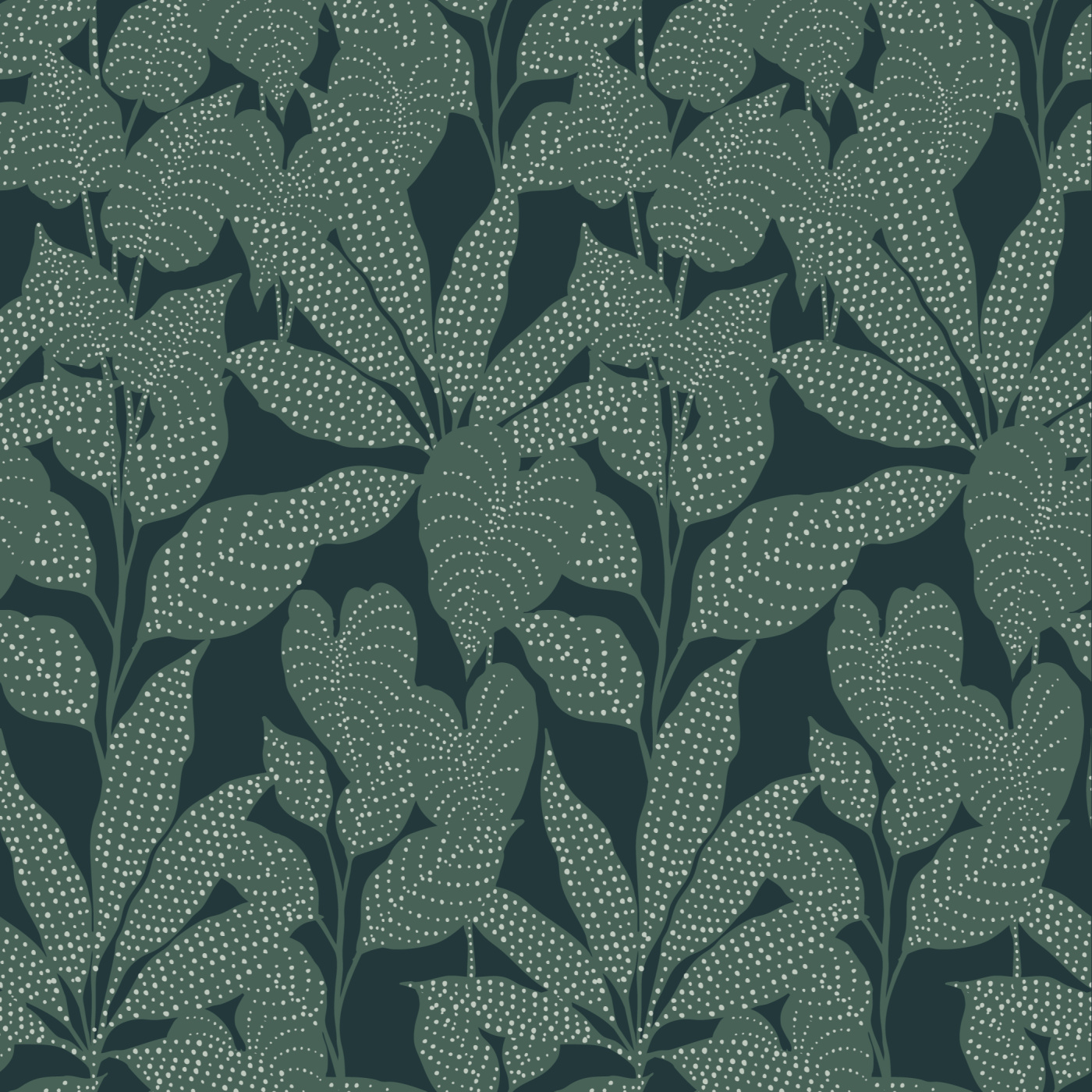 Dotted Leaves Forest Peel And Stick Removable Wallpaper | Love vs. Design