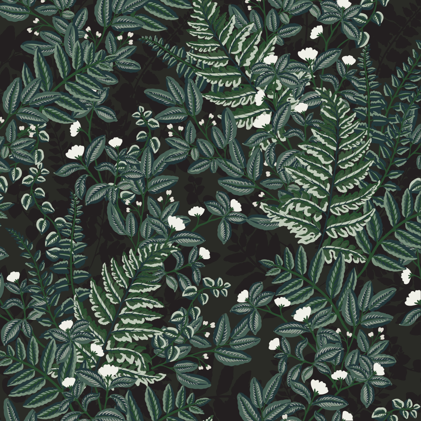 Thick Fern Foliage Peel And Stick Removable Wallpaper | Love vs. Design