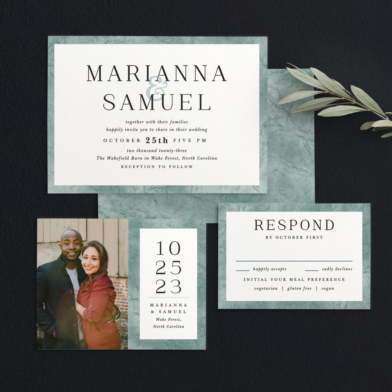 Formal Ticket Response Cards by Basic Invite