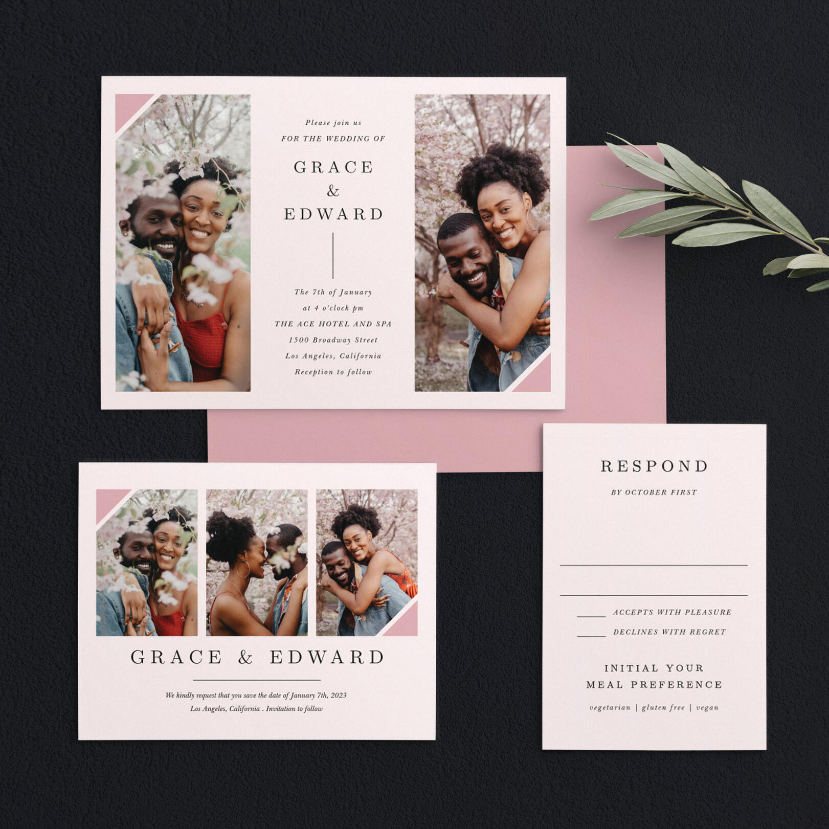 Photo Perfection Response Cards by Basic Invite