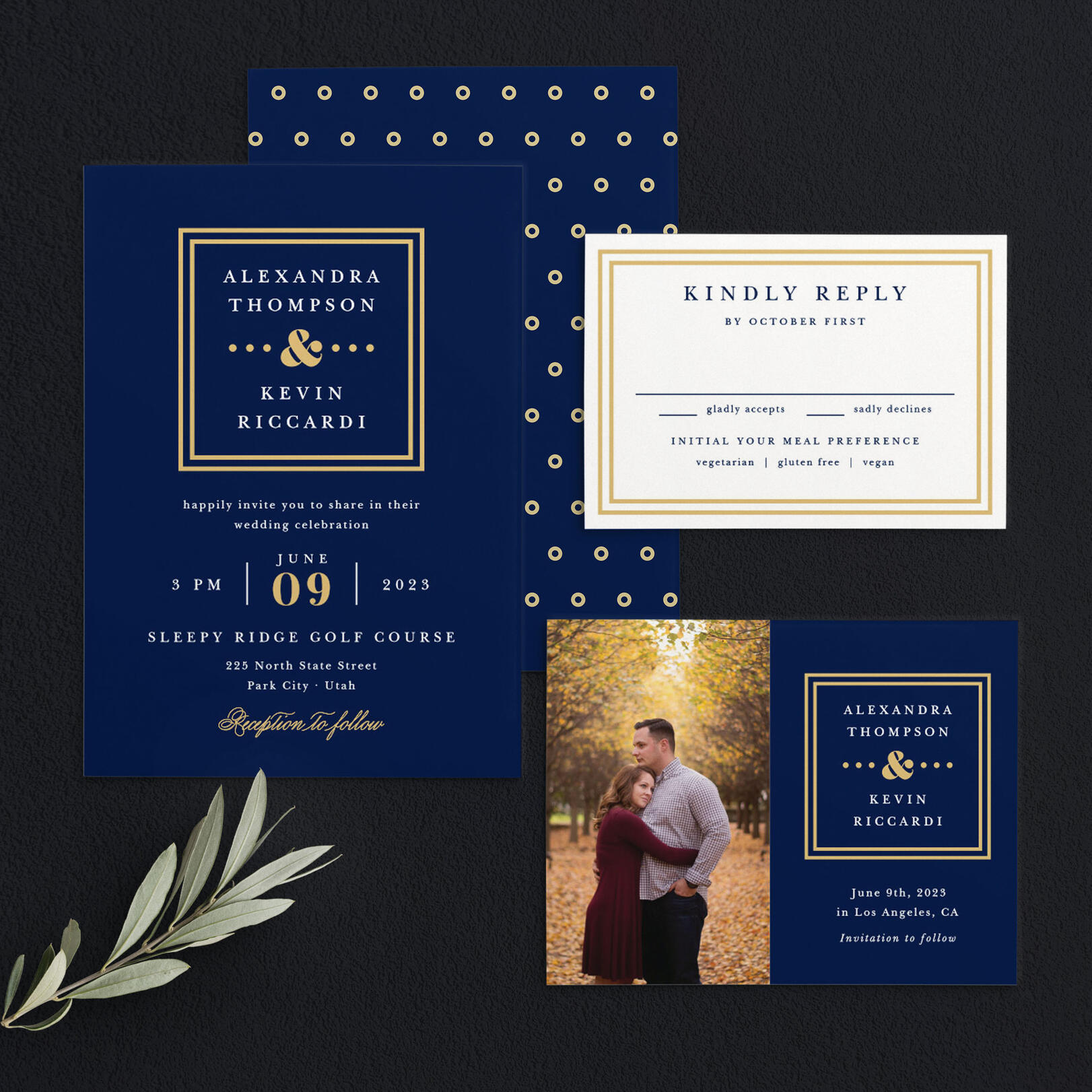 Simple Square Response Cards by Basic Invite