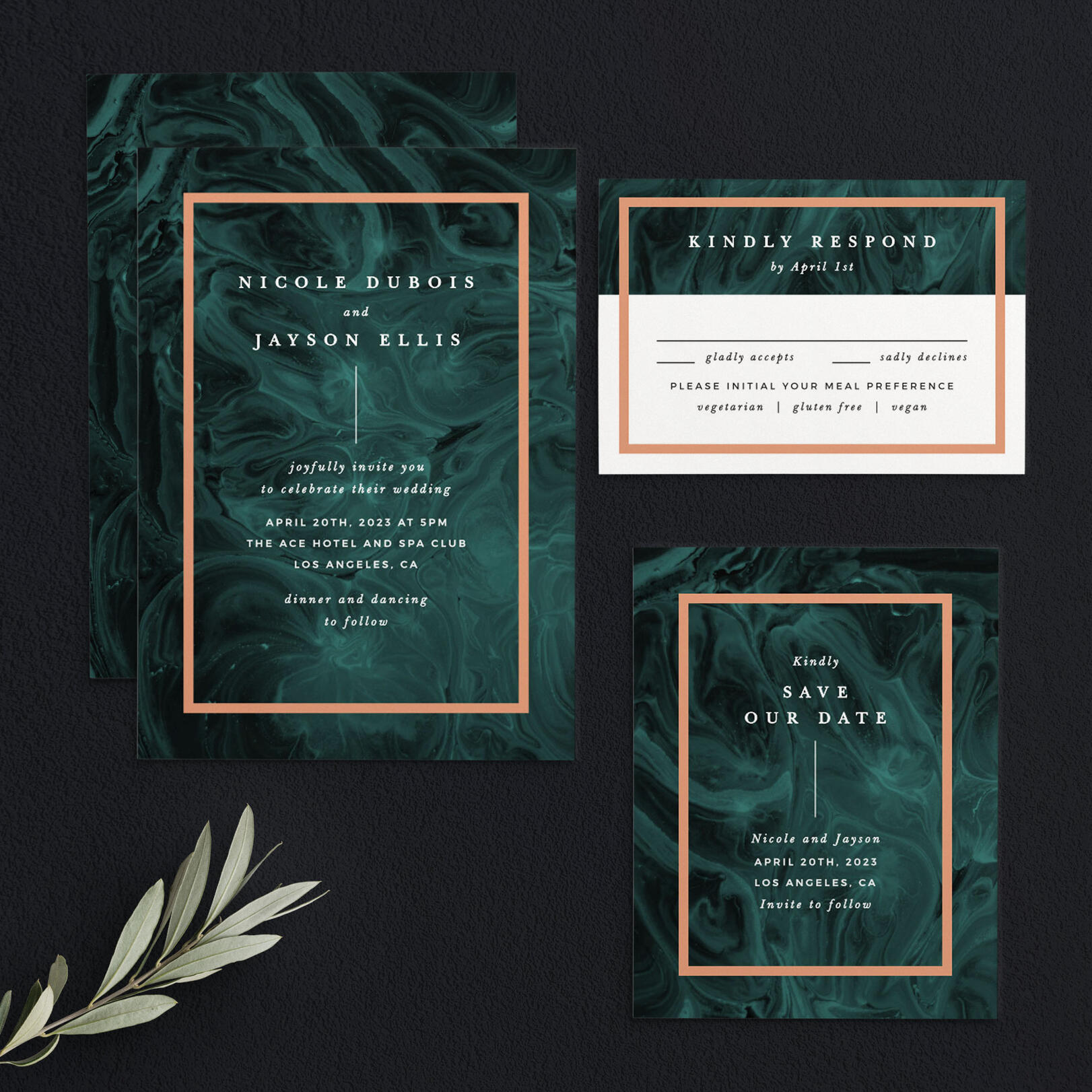 Simply Formal Response Cards by Basic Invite