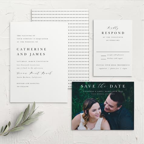 Classic Simplicity Wedding Invitations by Basic Invite