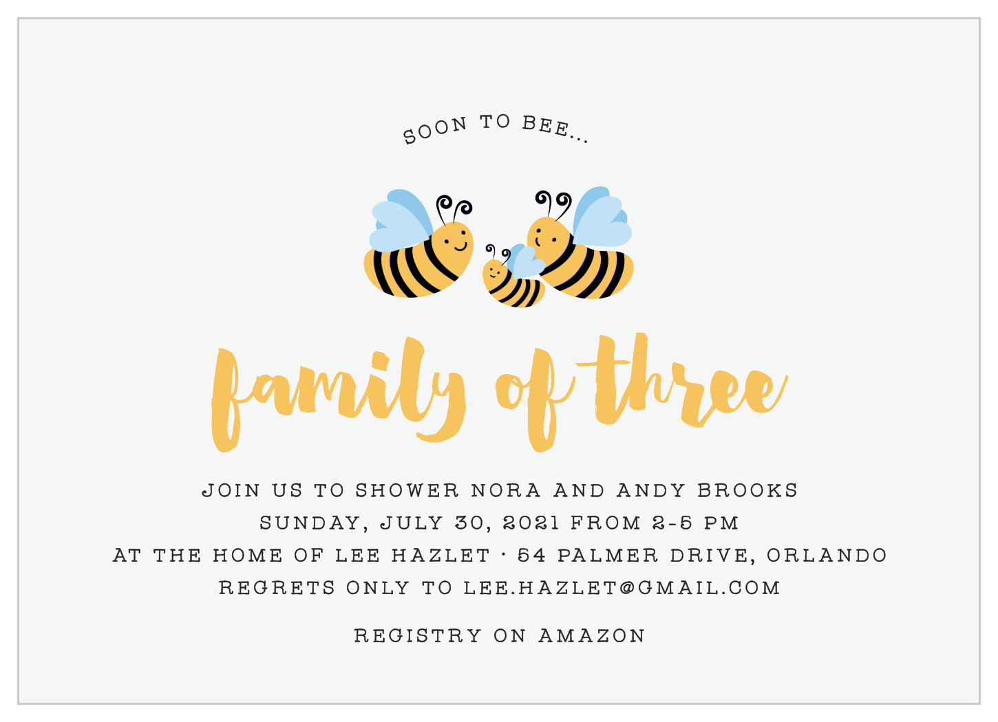 Soon To Bee Baby Shower Invitations by Basic Invite