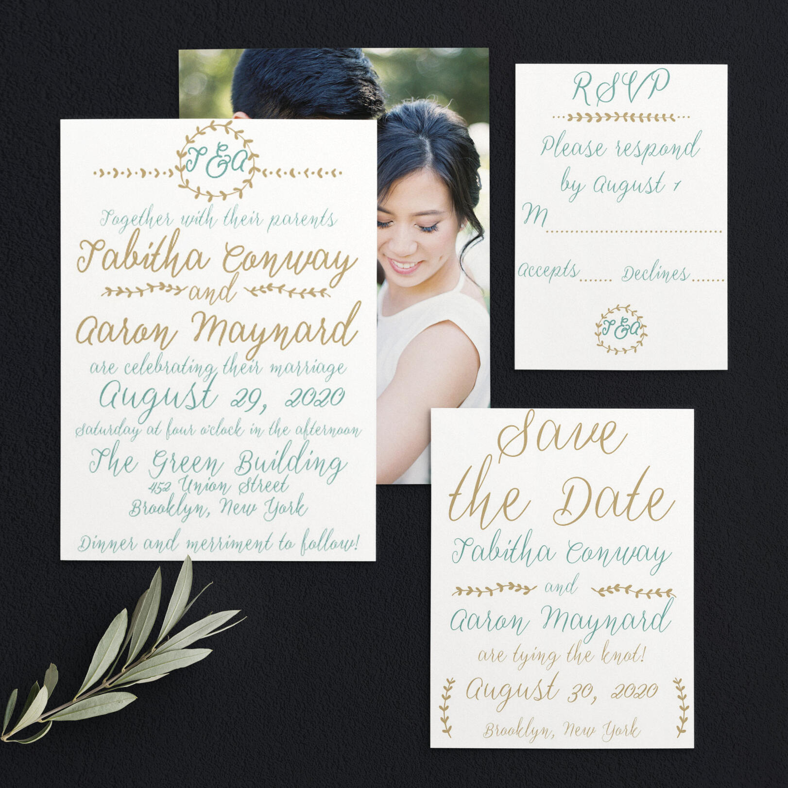 Back to Nature Response Cards by Basic Invite