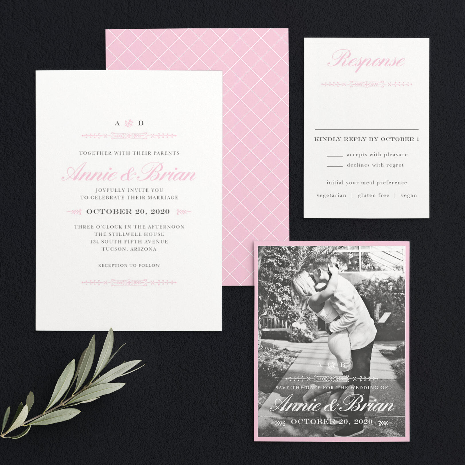 Subtle Elegance RSVP Cards by Basic Invite