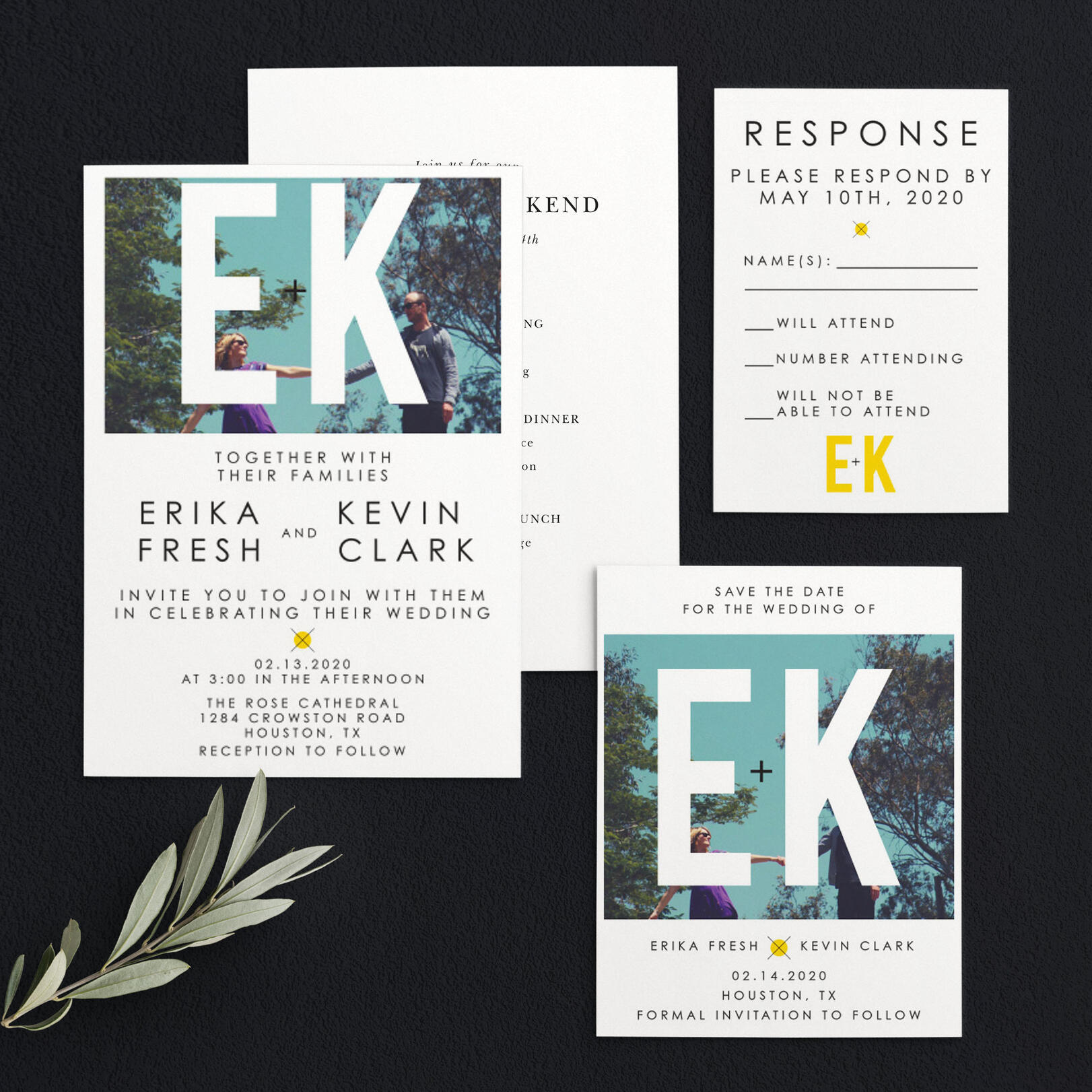 Your Initials Wedding Invitations