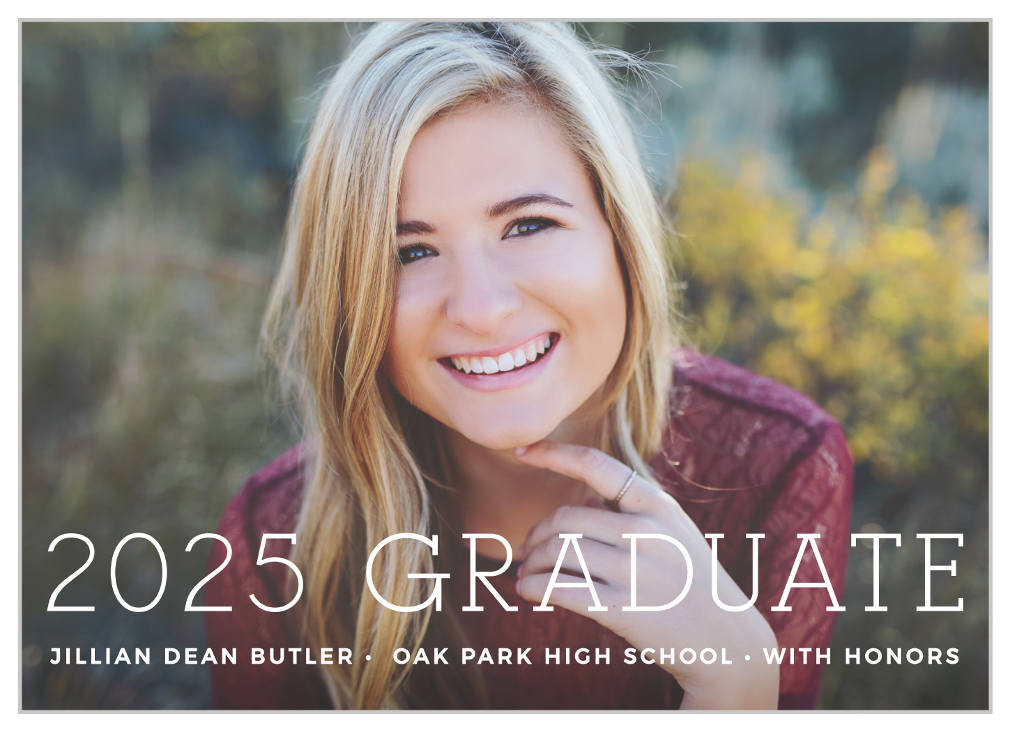 Basic Typography Graduation Announcements by BasicInvite.com