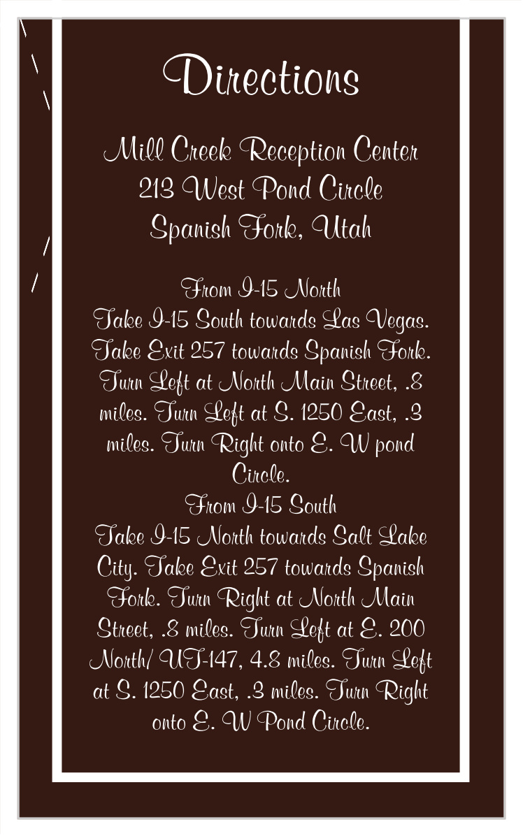 Photo Strip Direction Cards by Basic Invite