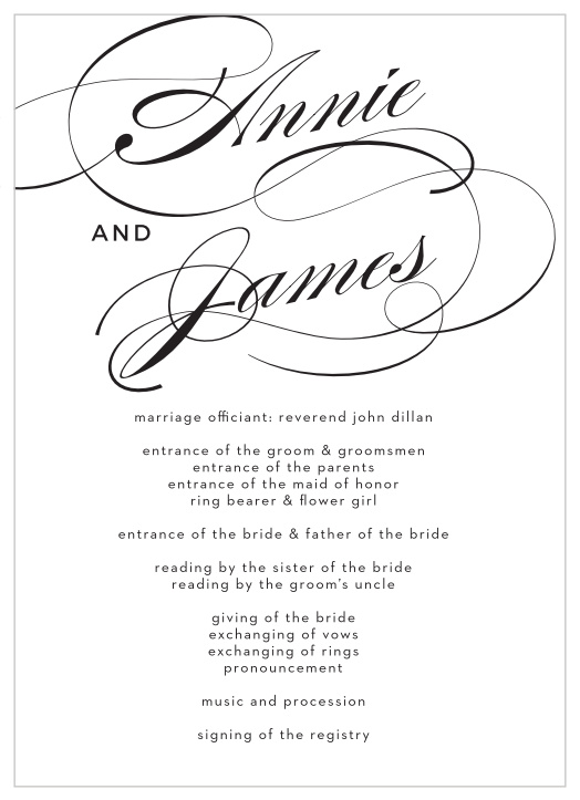 The Simplicity Wedding Invitations