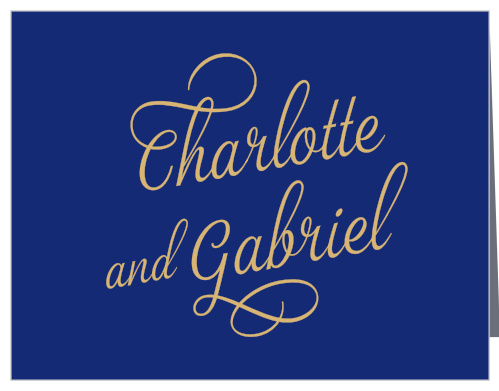Script Emblem Wedding Invitations