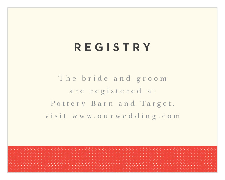 Charming Mustache Registry Cards by Basic Invite