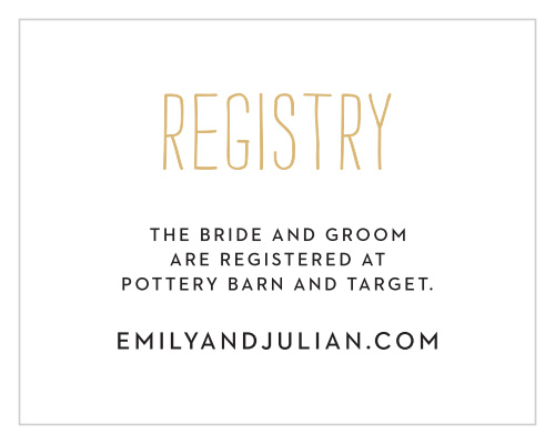 Rustic Type Direction Cards