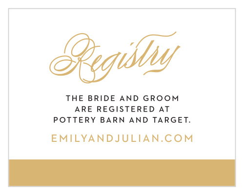 Statement Script Wedding Invitations