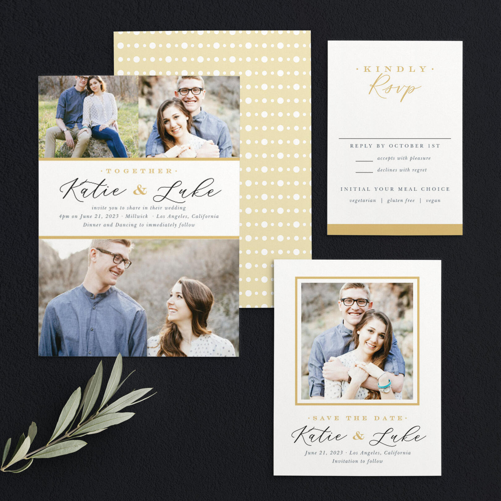 Photo Romance Response Cards by Basic Invite