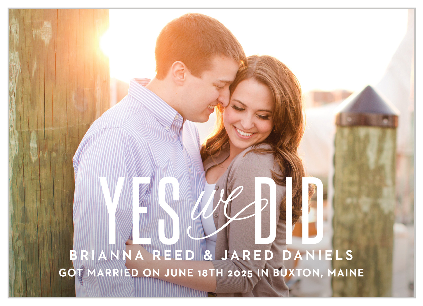 Traditional Script Wedding Announcements by Basic Invite