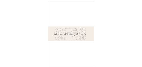 Swirl Frame Wedding Programs