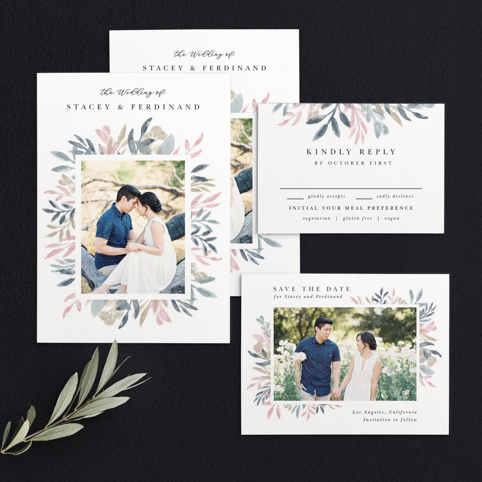 Sweetly Framed Save the Date Cards by Basic Invite