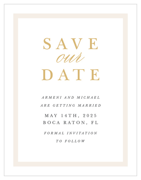 Simple Border Wedding Website by Basic Invite
