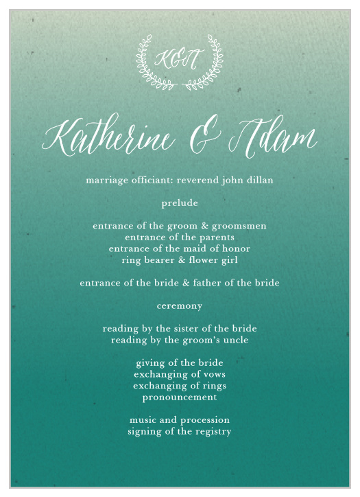 Rustic Ombre Place Cards by Basic Invite