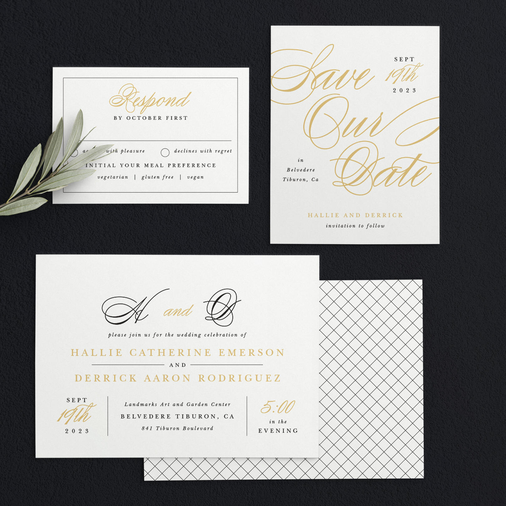 Timeless Classic Save the Date Cards by Basic Invite
