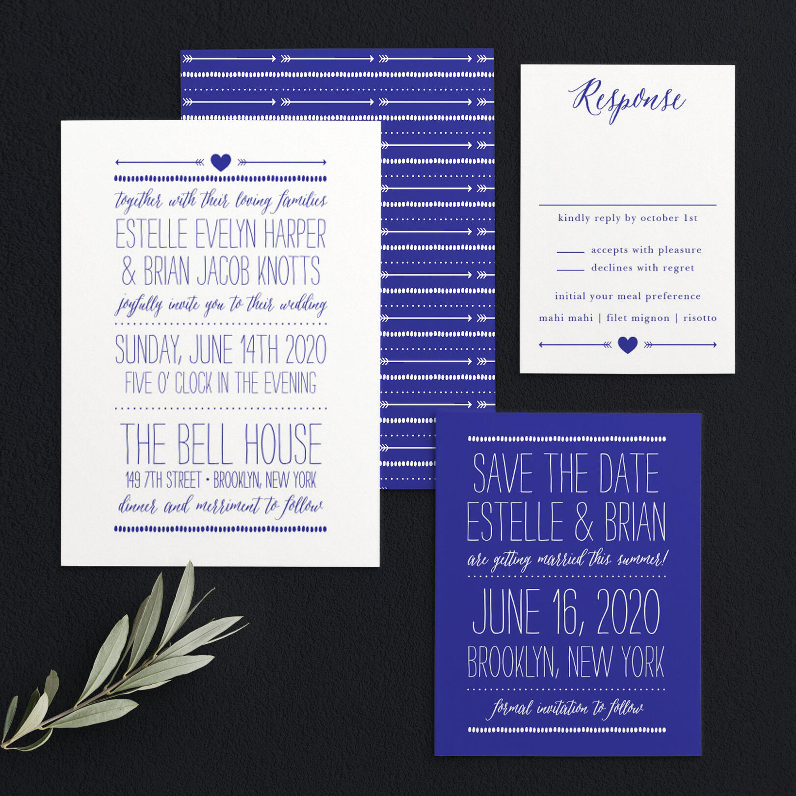 Playful Poster Response Cards by Basic Invite