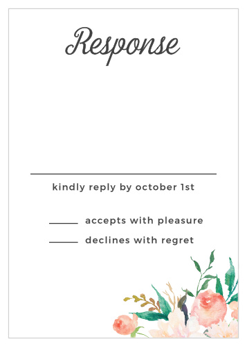 Blossoming Love Wedding Invitations by Basic Invite