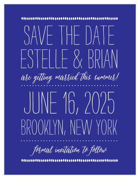 Playful Poster Save the Date Magnets by Basic Invite