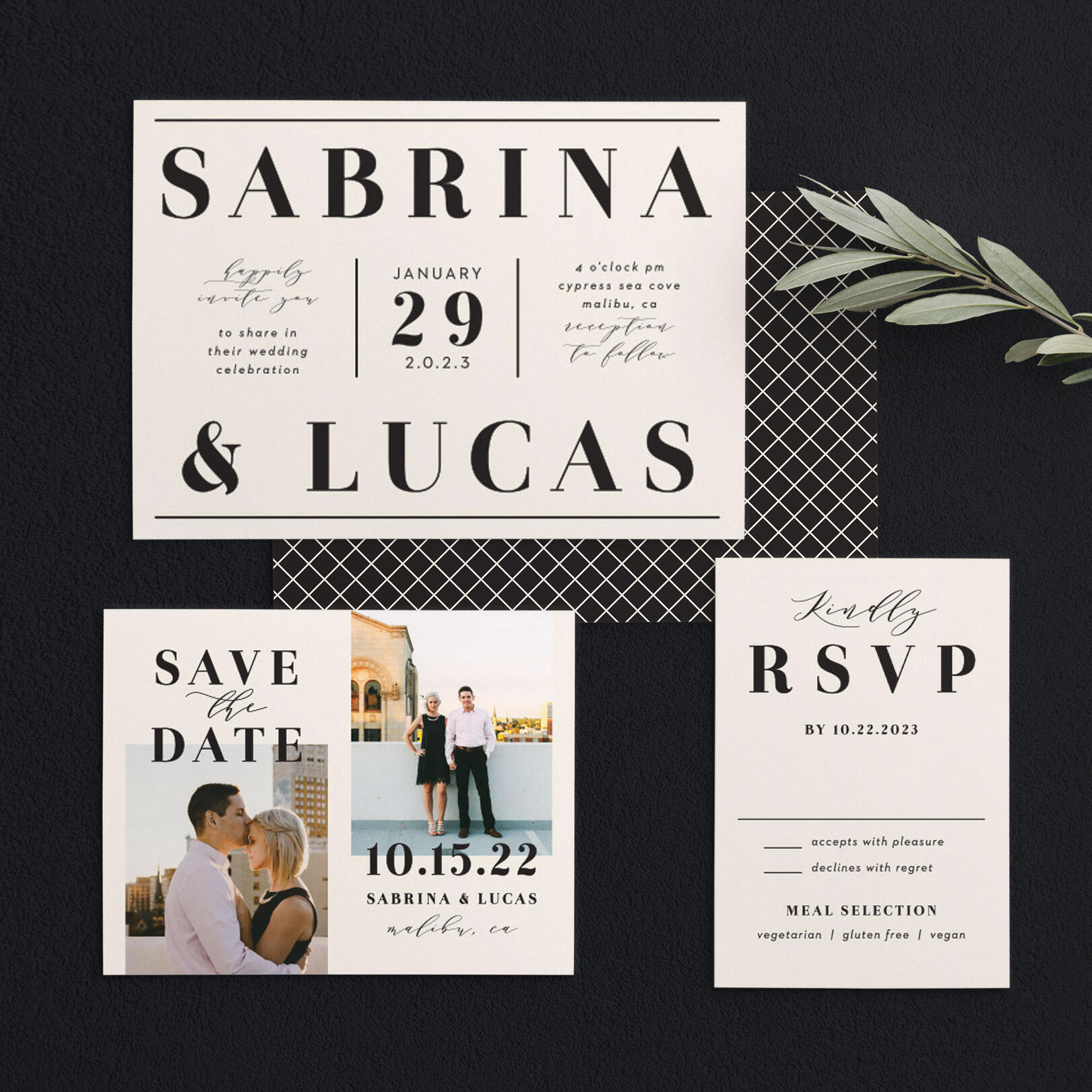 Cutest Couple Save the Date Cards by Basic Invite